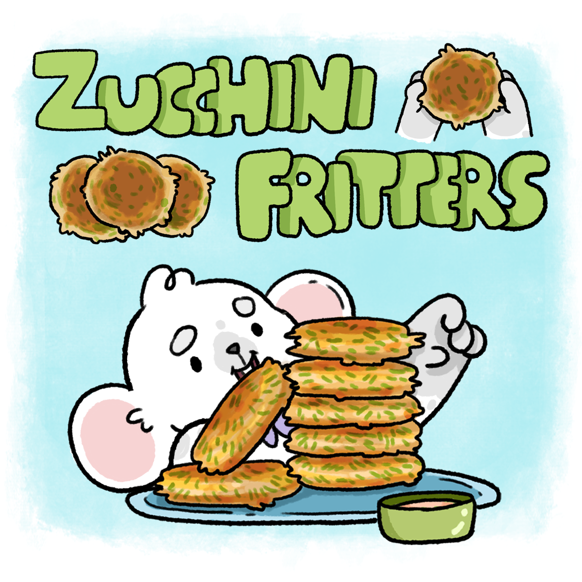 Zucchini Fritters | Sprigge and Sprout